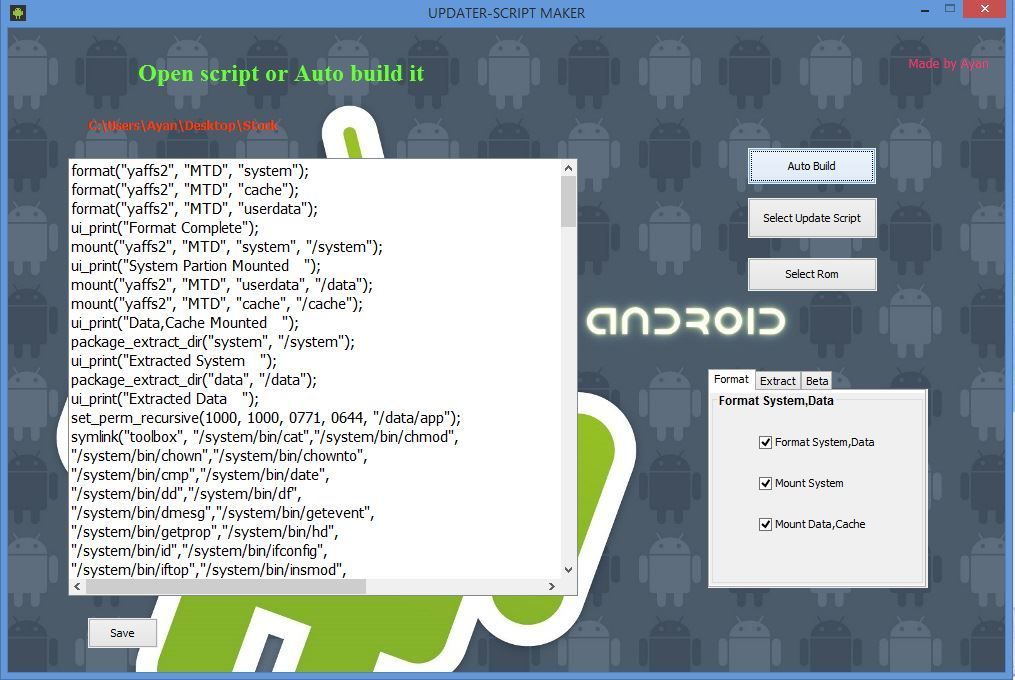 Tool Updater Script Auto Maker Xda Forums